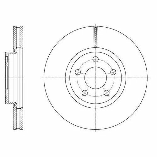 Диск тормозной Remsa 6160310 для Ford Galaxy, S-MAX