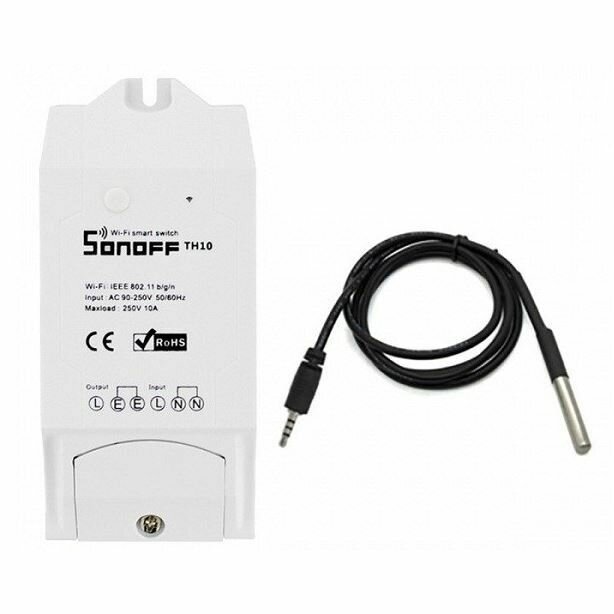 Sonoff TH10: Smart-переключатель с датчиком влажности управление по Wi-Fi