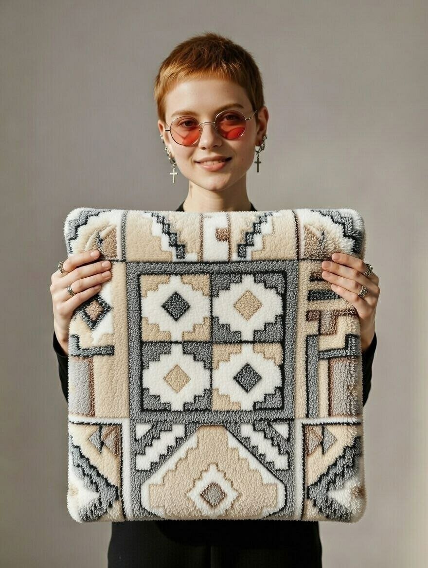 Плед 180х200 Покрывало37 легкий плюшевый новогодний на диван и кровать