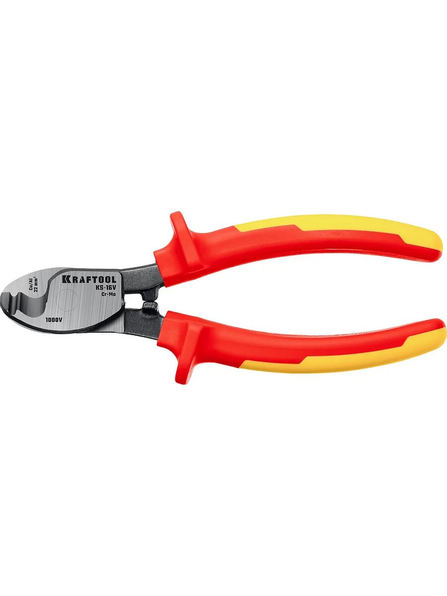 Кабелерез диэлектрический, KRAFTOOL KS-16V, хромомолибденовая сталь, длинна 160 мм, 280 гр