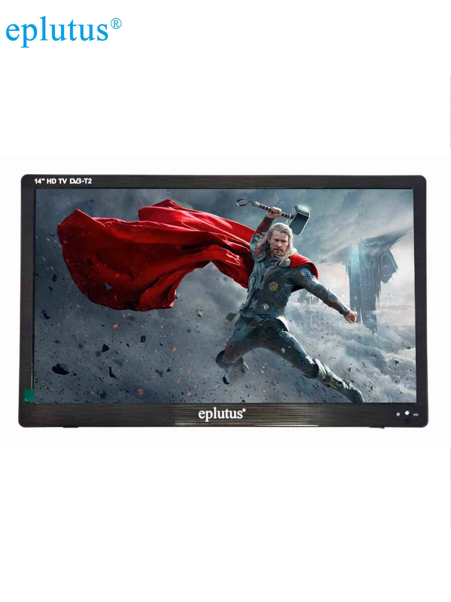 Телевизор Eplutus EP-147TD, диагональ 14 дюймов, разрешение HD, чёрный, пульт ДУ