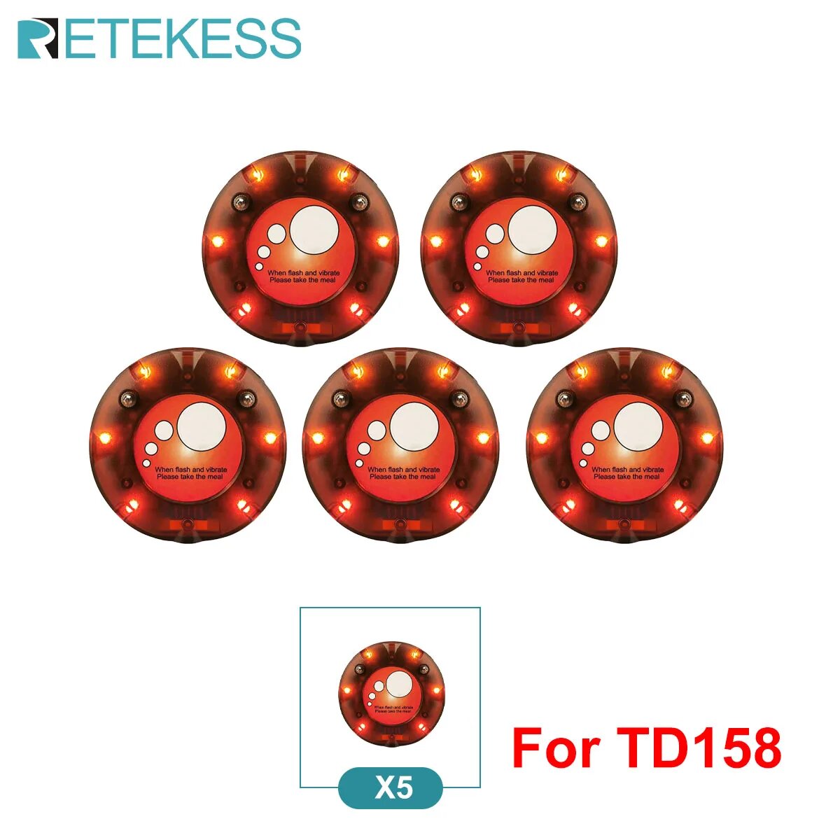 RETEKESS TD158, 5 пейджеров, Only 5 Pager