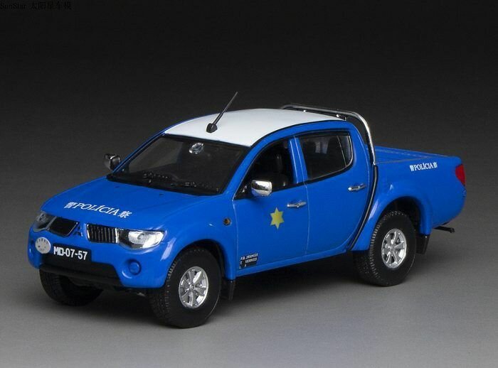 VITESSE Модель автомобиля из сплава в масштабе 1:43 Mitsubishi L200 Пикап с платформой Макао Пожарная машина полиции Сидзуока