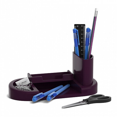 Набор настольный пластиковый Erich Krause® Harmony, Marsala, фиолетовый