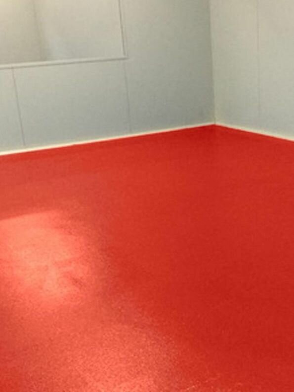 Наливной эпоксидный пол красный 6 кг,5 м кв. 2х компонентный