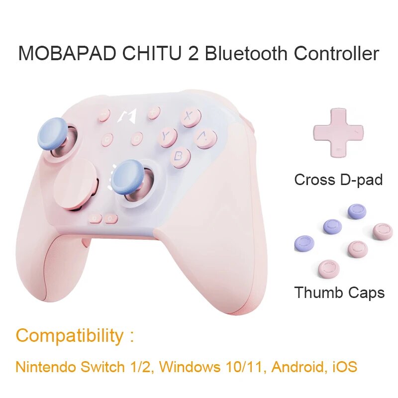 Механический геймпад MOBAPAD CHITU 2 HD Pink with Caps