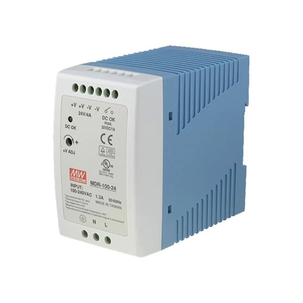 Источник питания Mean Well AC/DC MDR-100-24 Т00270784 импульсный блок питания для светодиодных лент, DIN-рейка