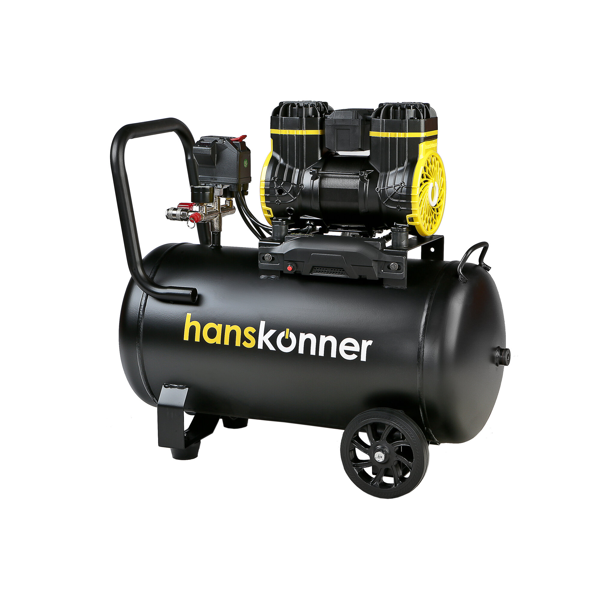 Компрессор воздушный безмасляный Hanskonner HAC501 1450Вт, 240л/мин, ресивер 50л, 8 бар