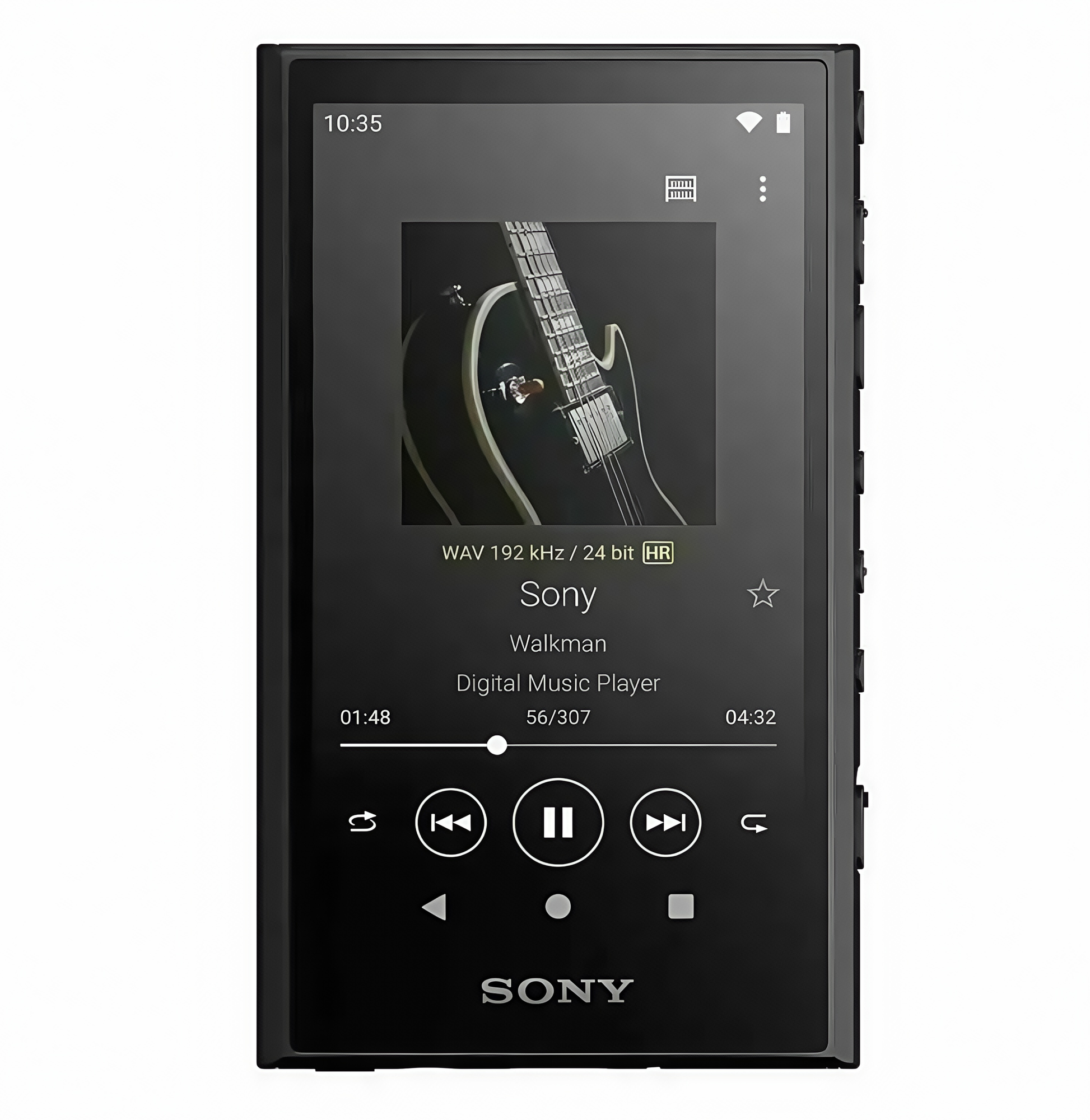 SONY MP3-плеер Sony NW-A306 Walkman 32 ГБ (черный)，Портативный цифровой музыкальный плеер высокого разрешения с Android