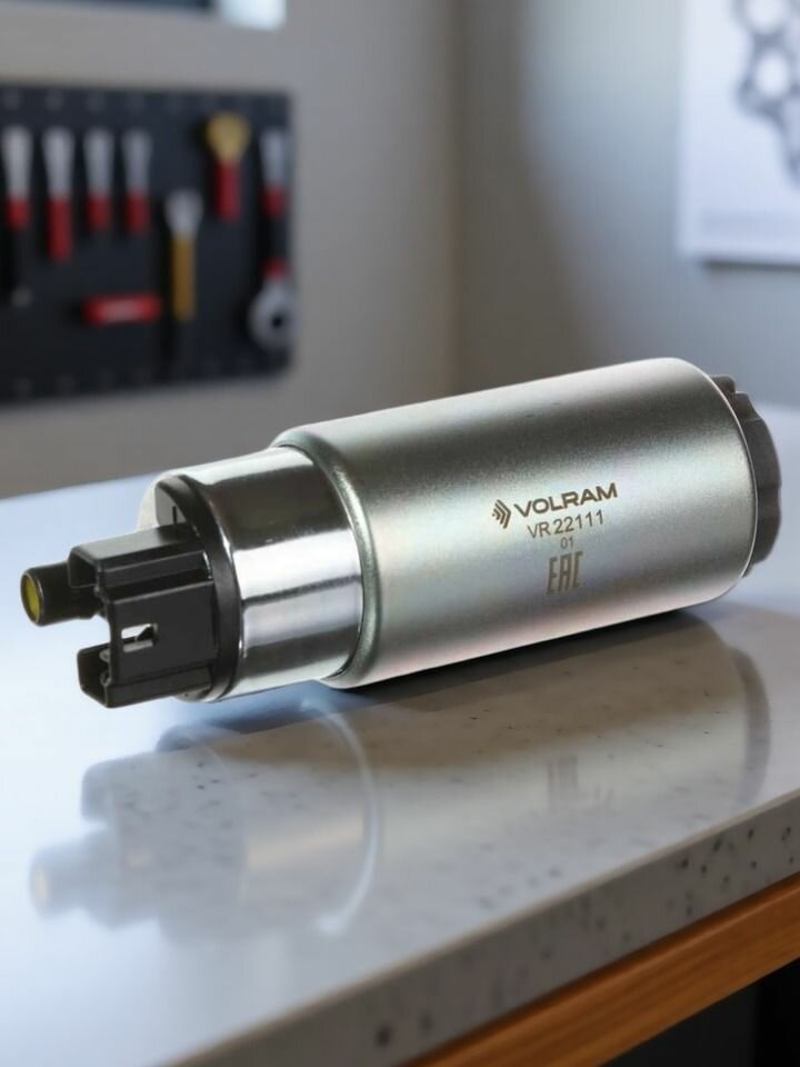 Насос топливный 110 л/ч для ВАЗ LADA 2110-12 Kalina Priora Granta ГАЗ (электрический бензонасос, погружной элемент) VOLRAM, артикул VR22111