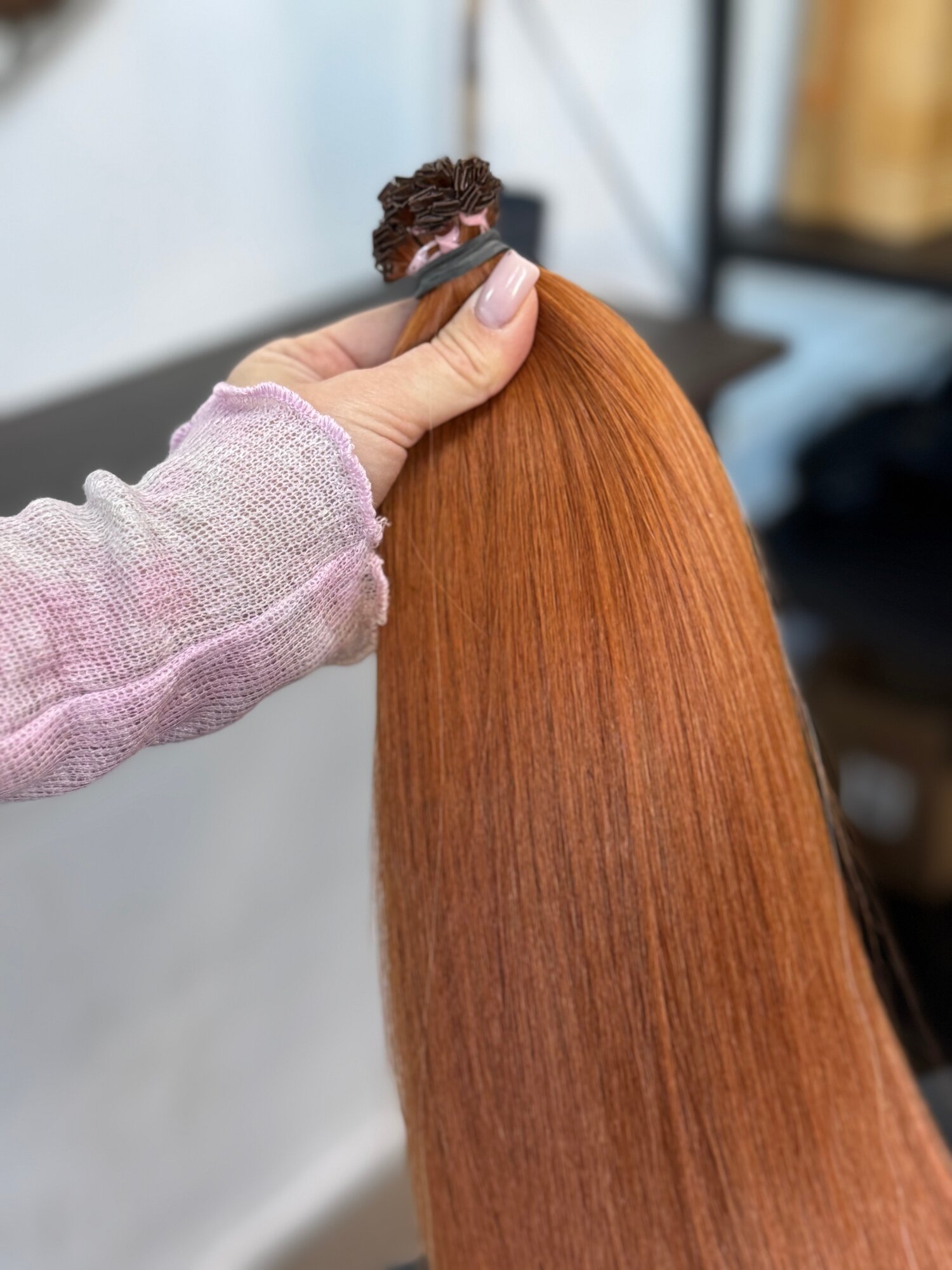 Волосы для наращивания, натуральные , 45 см - 275 прядей , люкс качества , окрас РФ