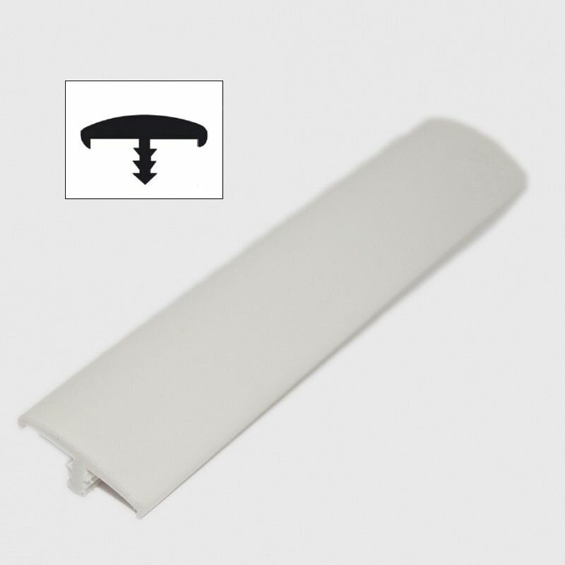 Мебельная кромка ПВХ кант Т-образный 16 мм, белый 5 м