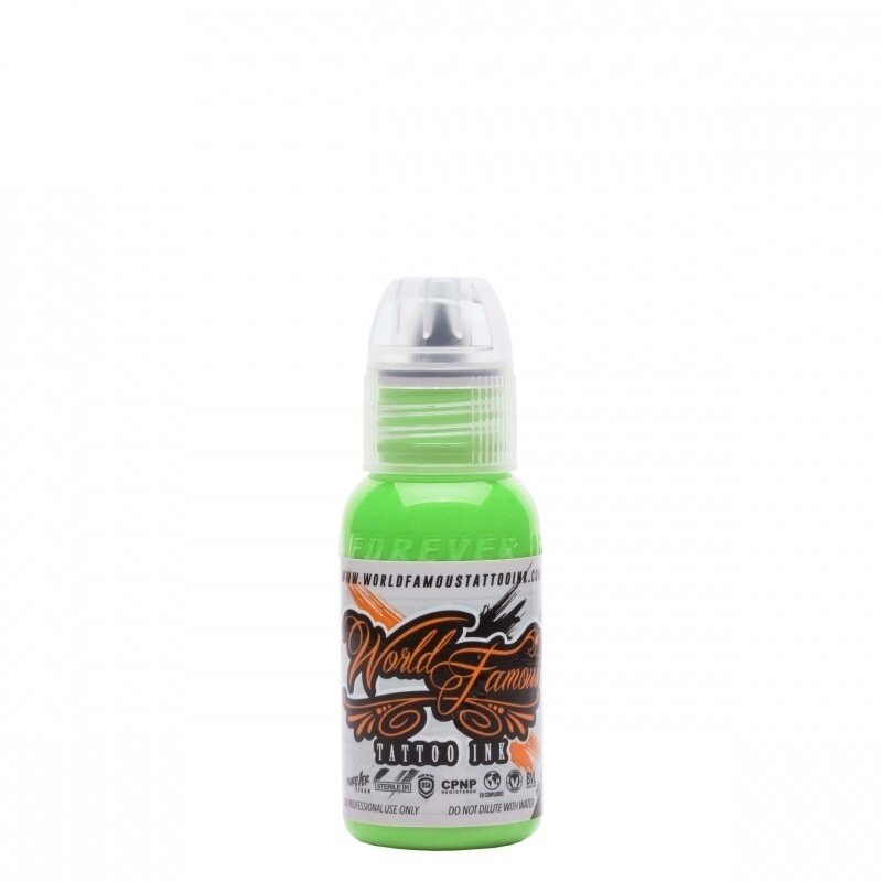 World Famous Тату Краска Ink - Northern Lights Green - 15 мл