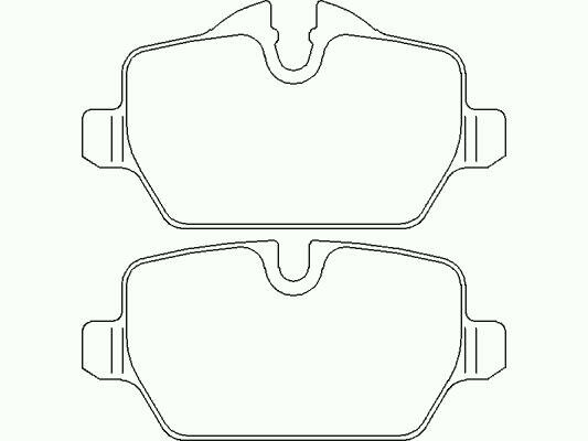 Колодки задние BMW E81/Е82/E87/E90/Е91/Е92/Е93/F20
