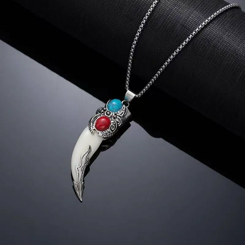 Славянский оберег Волчий Клык (натуральный) магический кулон амулет Зуб Волка