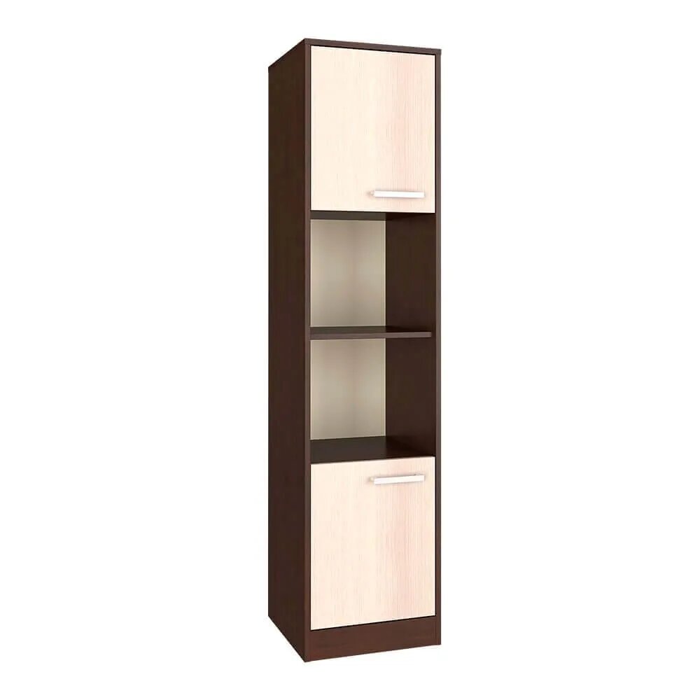 Пенал «Дебют» открытый, с полками, ЛДСП (Венге/Лоредо) 40х40х168