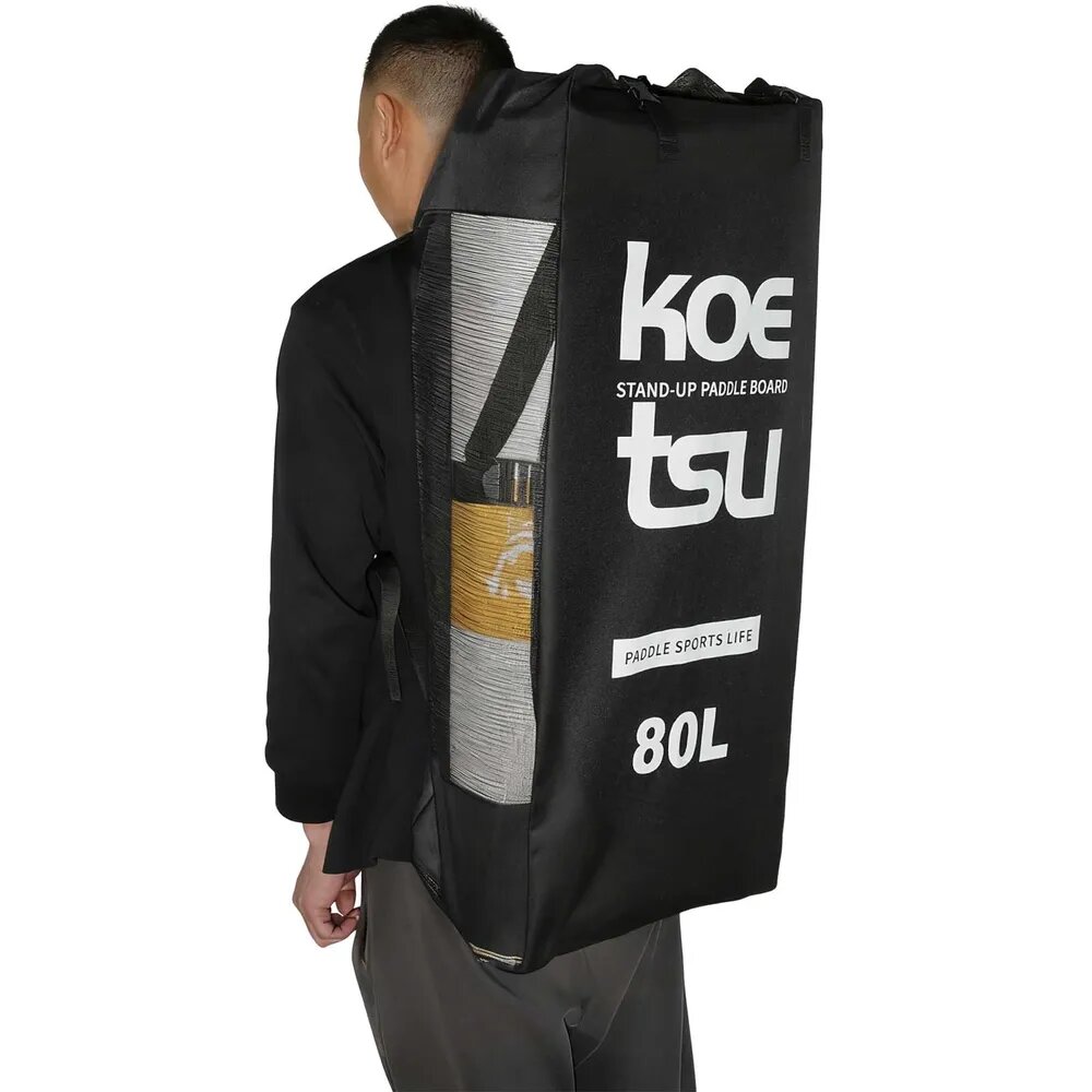 Парус для SUP-доски Koe Tsu черный 80L из ткани Оксфорд 600D для SUP доски