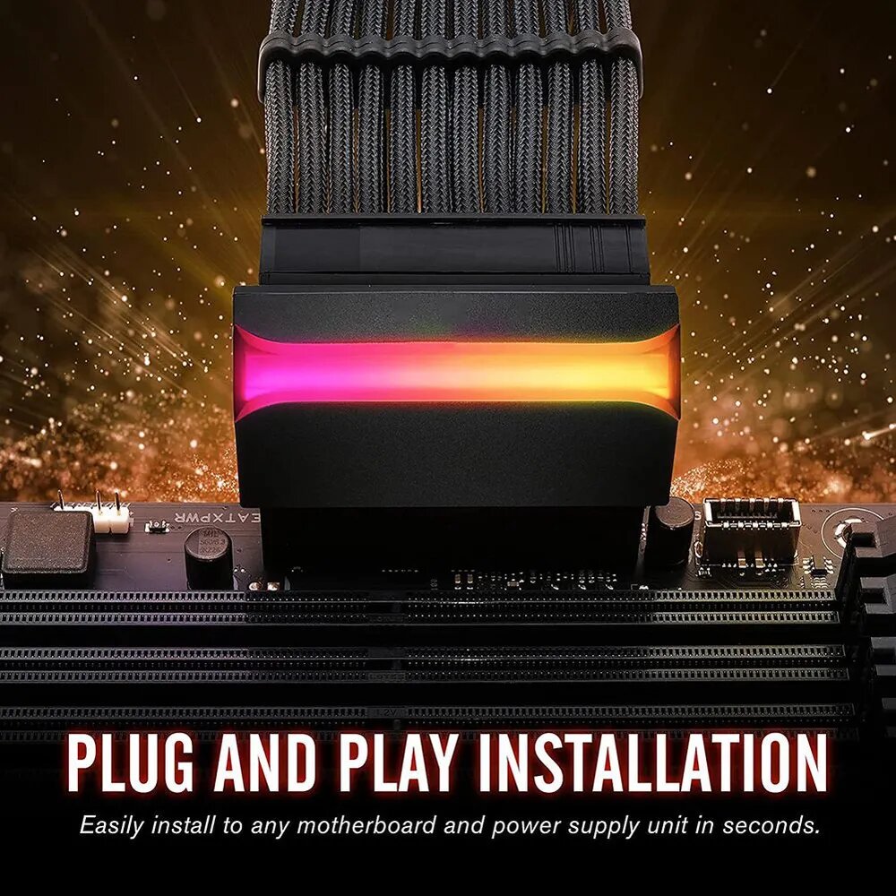 Кабель для компьютерной периферии ATX 24 PIN 0.57 м Медный для материнских плат