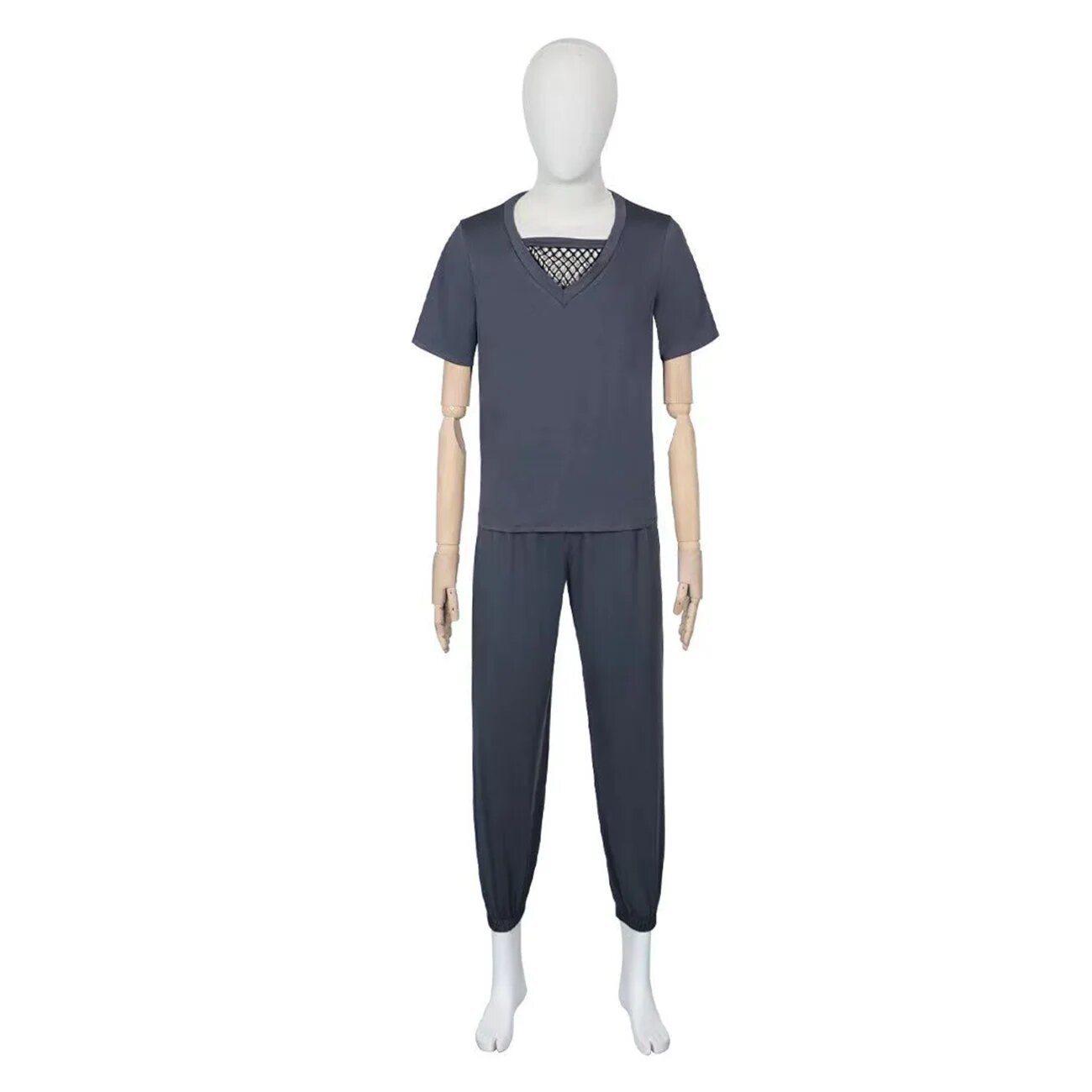 Аниме Учиха Итачи Акацуки Мужчина Женщины Косплей Костюм Футболка Брюки Net Nagato Футболка Брюки Костюм Хэллоуин Ниндзя Наряд