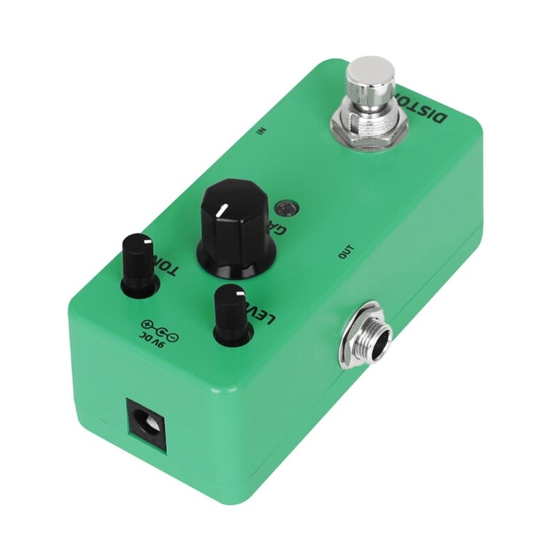 Гитарная педаль Distortion Мини-педаль эффектов, процессор эффектов Distortion Tone для гитары и баса, без адаптера питания