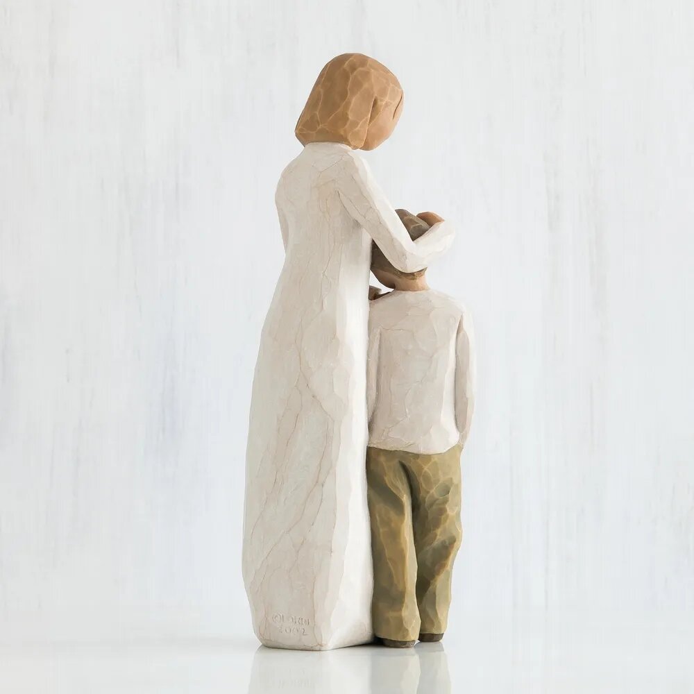 Статуэтка Willow Tree Мама и сын (Mother and Son) белый, высота 21 см