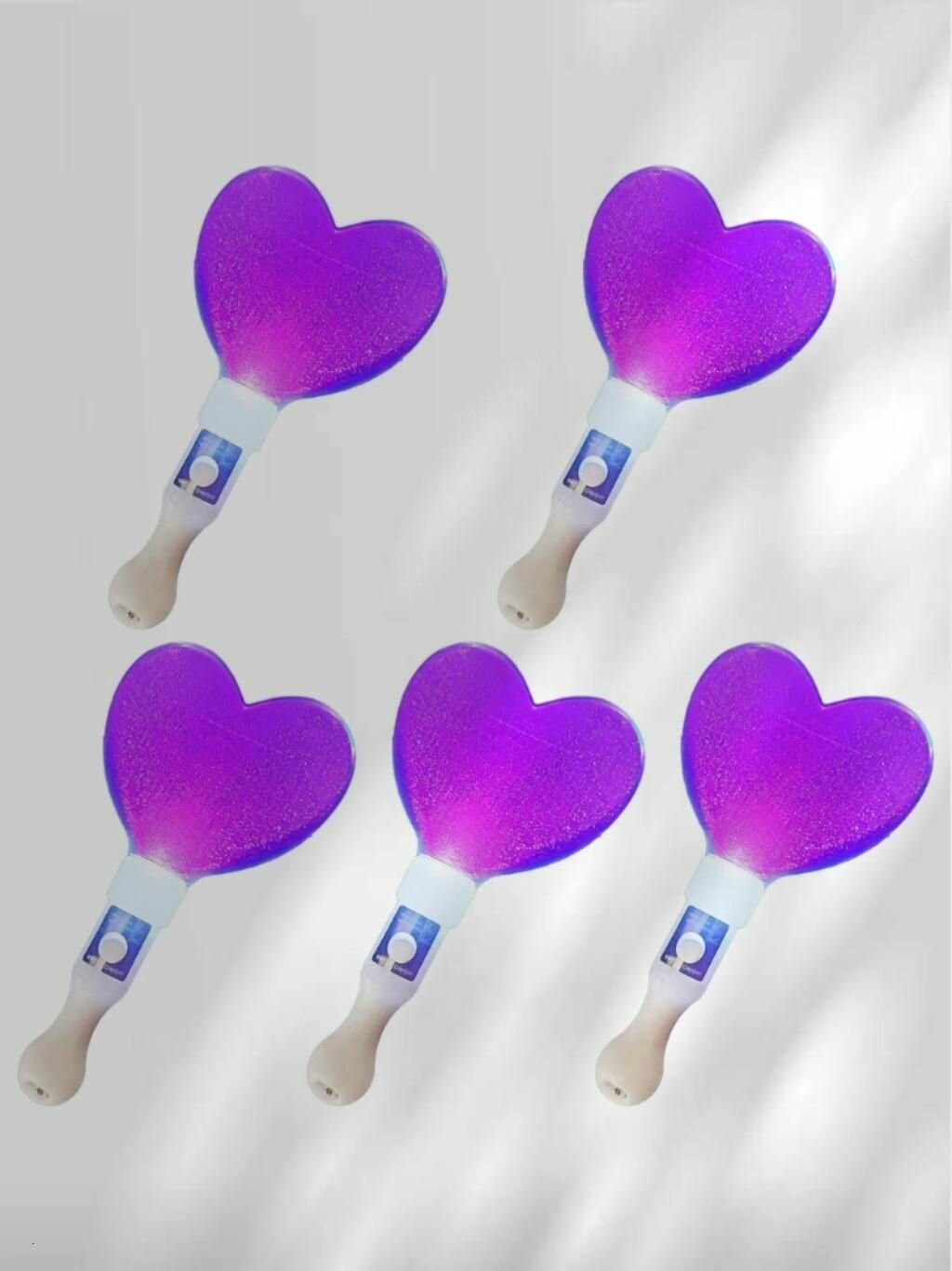 Светящаяся палочка-сердце с цветовой сменой, Фиолетовый