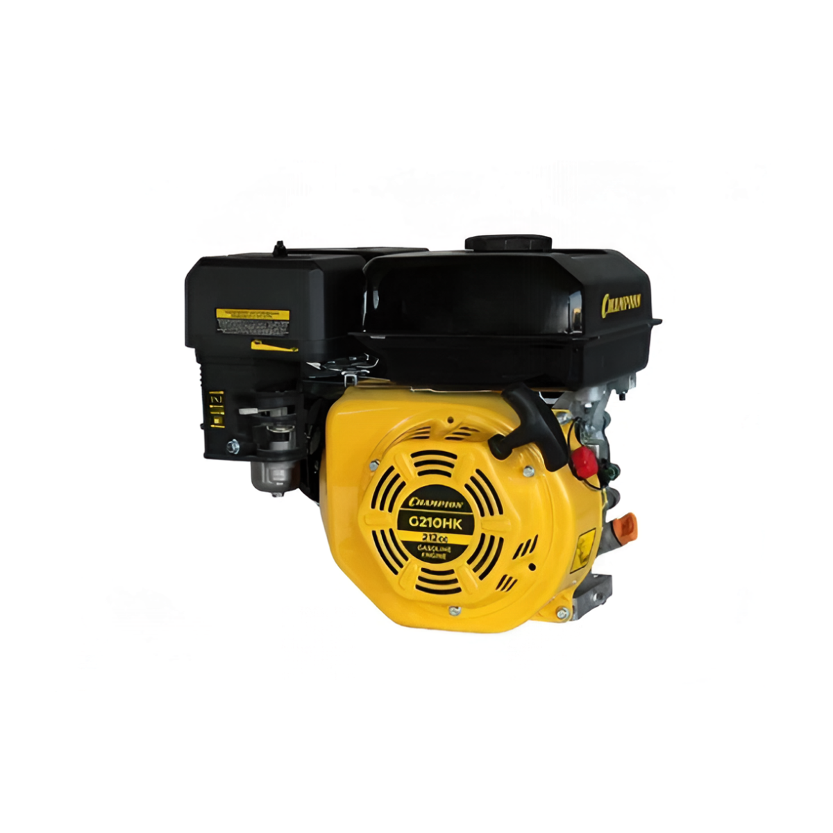 Двигатель CHAMPION G210HKчерно-желтый, 4х-тактный, для садовой техники, 5,1 кВт (7 л. с.), 212 куб. см/, бензиновый