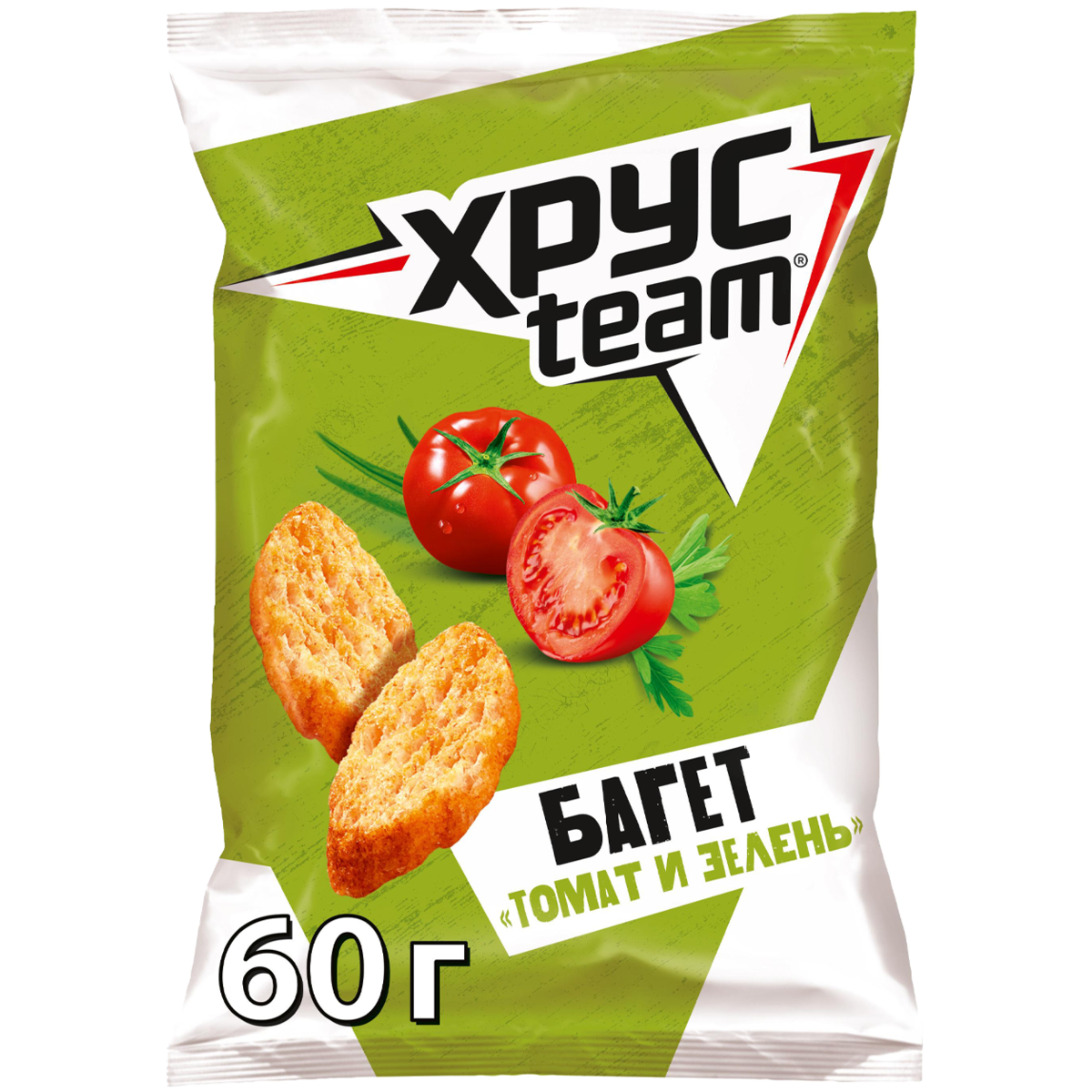 Сухарики Хрустим Багет Томат и Зелень 60 г