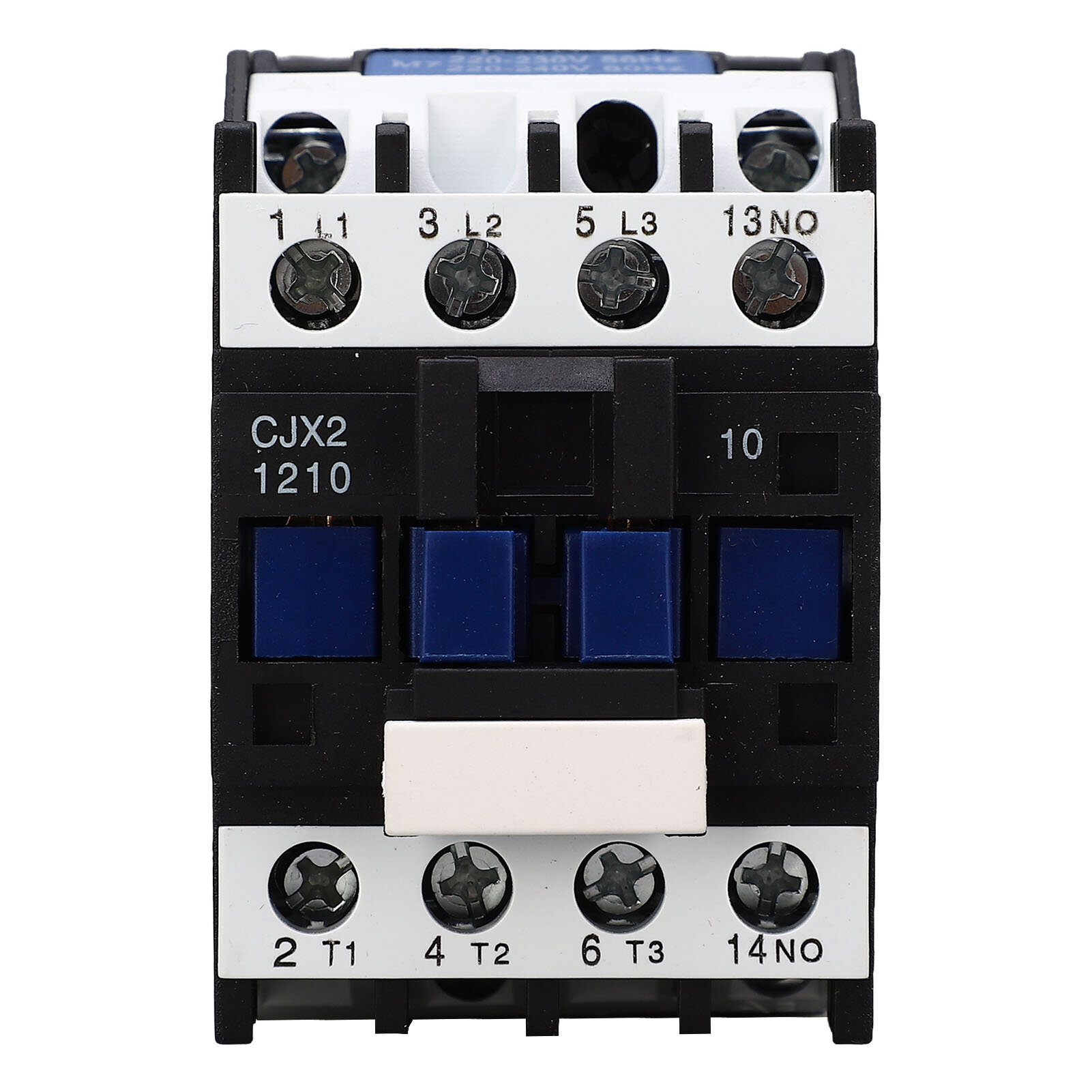 Контактор переменного тока 220 В 3P 1NO 12A для крепления на рельсе с серебряным контактом, контроллер двигателя низкого напряжения