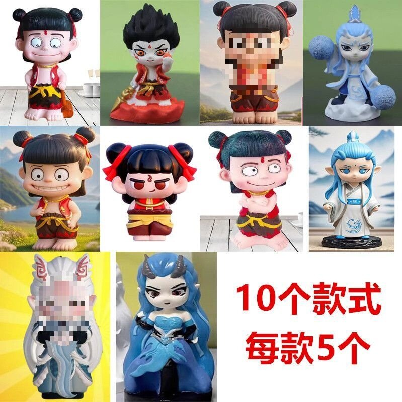 Гипсовые куклы, неокрашенные и окрашенные куклы, куклы в стиле Года Дракона, парковый стенд для граффити своими руками, прямые продажи от производителя, поддерживается выбор стиля.