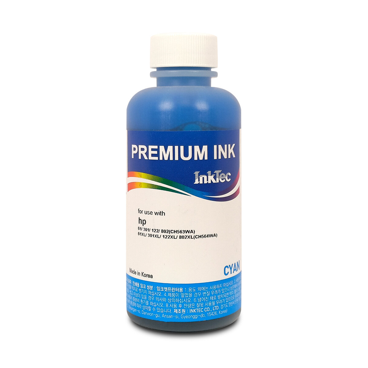 Чернила InkTec (H1061-100MC) для HP (122) CH562/CH564, 100 мл (Cyan)