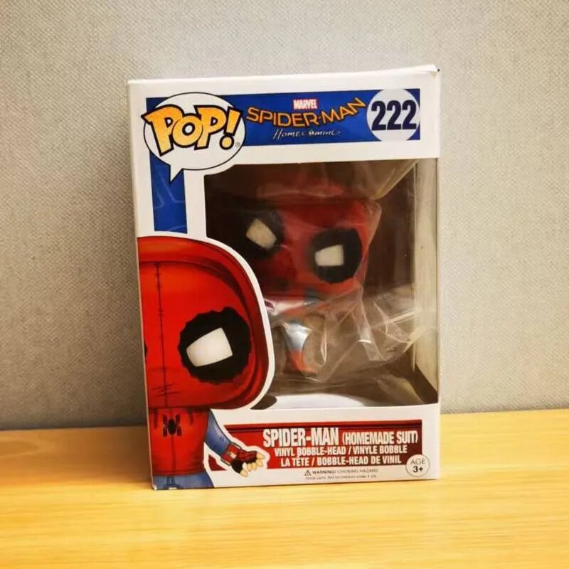 Funko Pop кукла Spider-Man (Homemade Suit) Винил Bobble-Head в подарочной упаковке