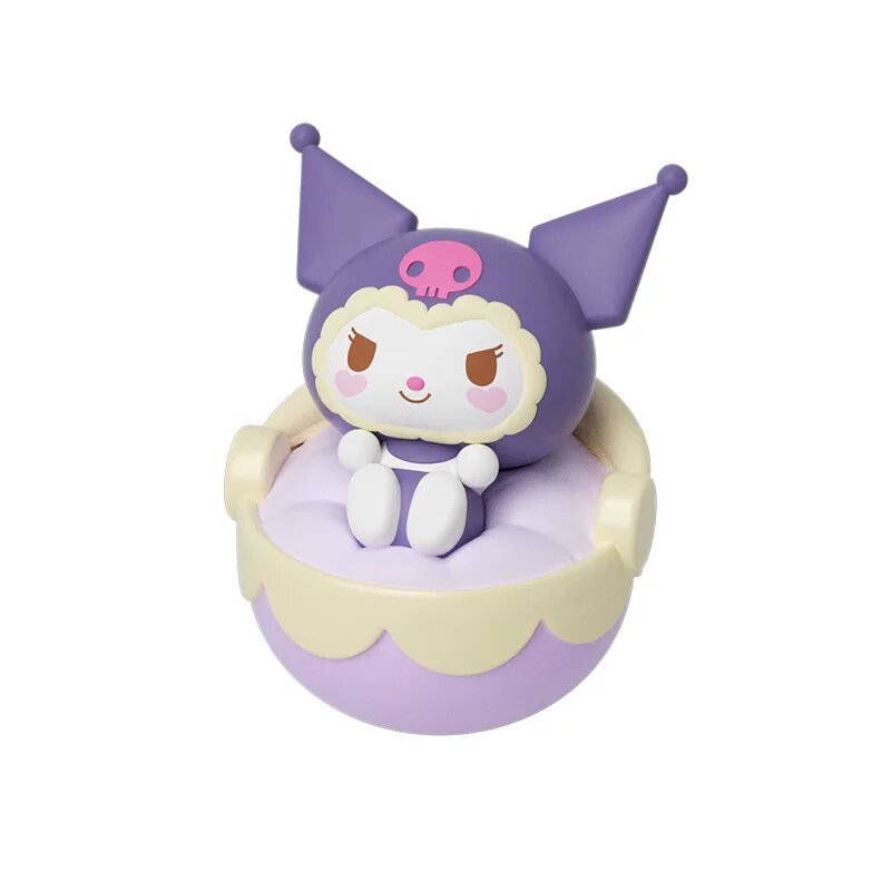 Набор милых мини-фигурок Sanrio Family в слепой коробке: Куроми, Почакко, украшения Кроватка стандартная модель Kuromi