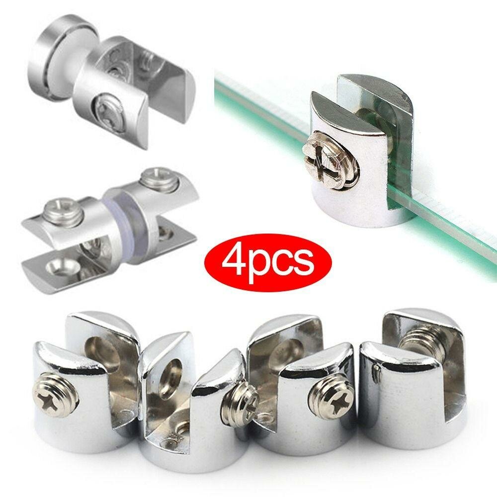 Металлический фиксирующий зажим держатель для стекла