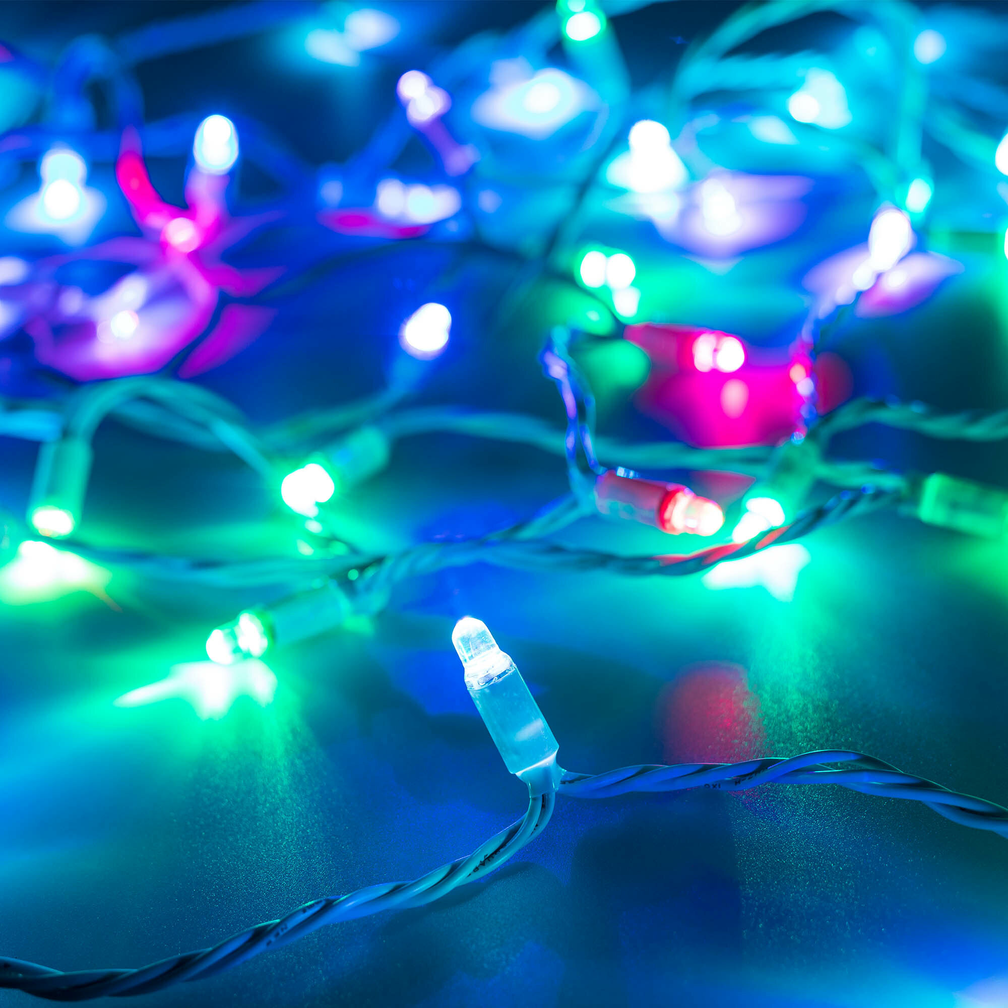 Светодиодная гирлянда ARD-STRING-CLASSIC-9000-WHITE-60LED-LIVE RGB-SPI (12V, 40W) (Ardecoled, IP65, 1 год) 031523