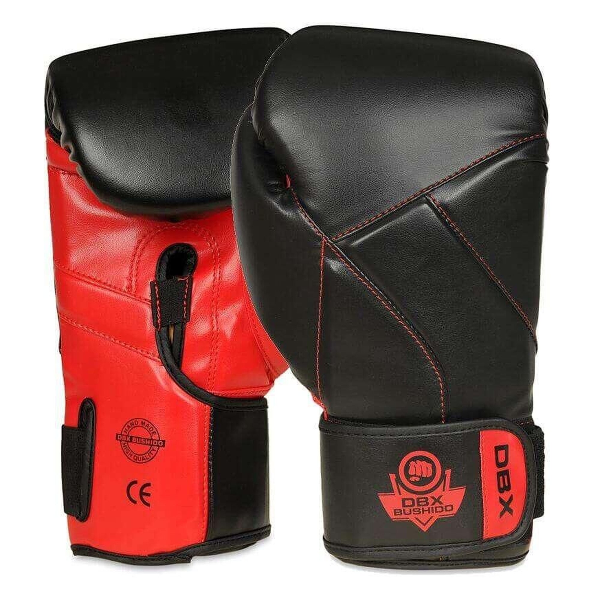 Боксерские перчатки DBX Bushido B-2v15 WristProtect для взрослых, Decathlon, Цвет: Красный, Размер: 14 унций