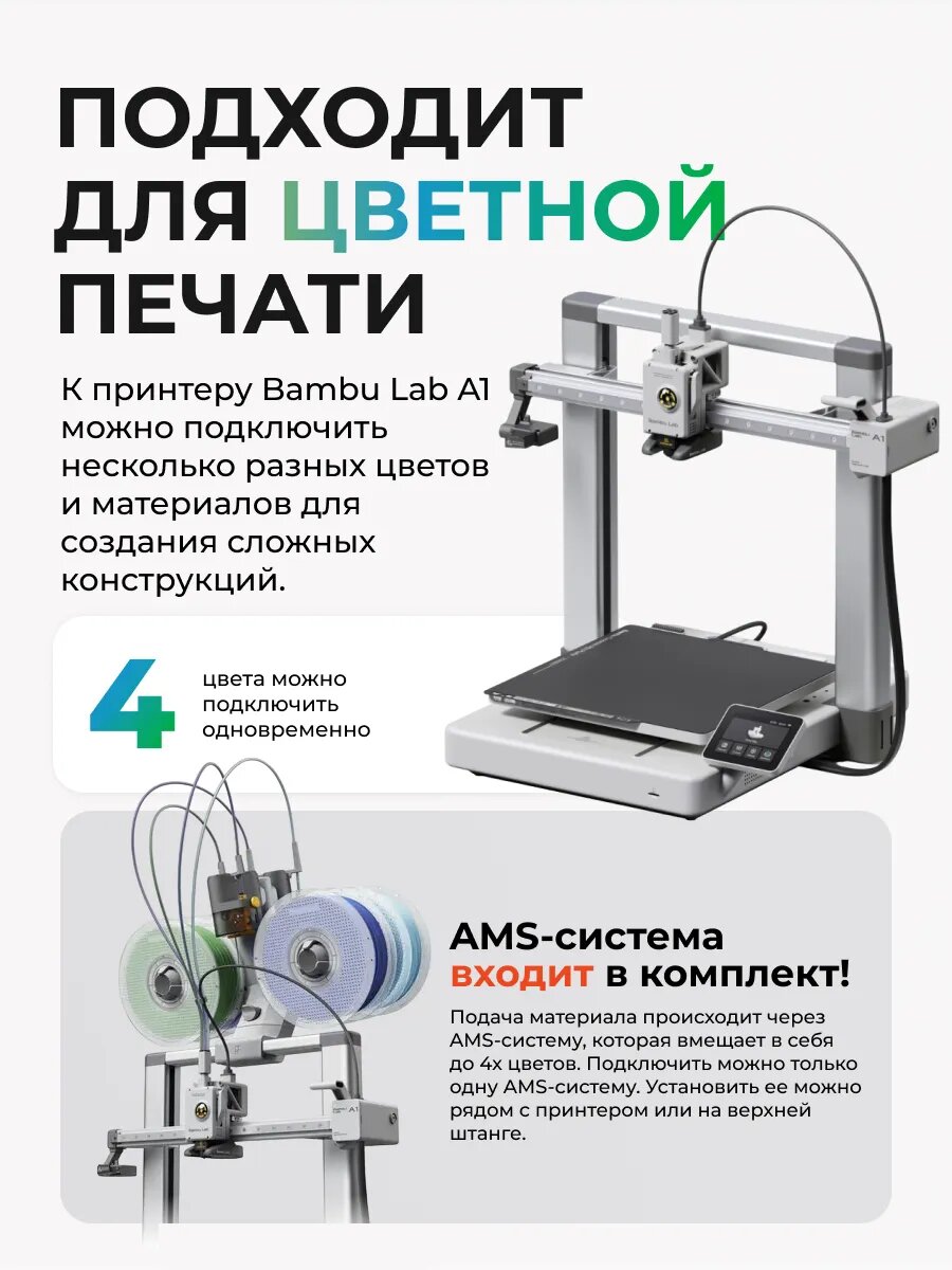 3D Принтер BAMBU LAB A1 Combo евро-версия — фото 1