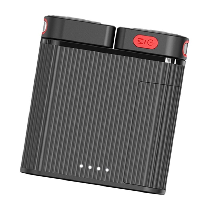 Двойные беспроводные Петличные микрофоны и чехол для зарядки Сертифицированный FCCs Качественный звук с шумоподавлением Конструкция магнитного зажима