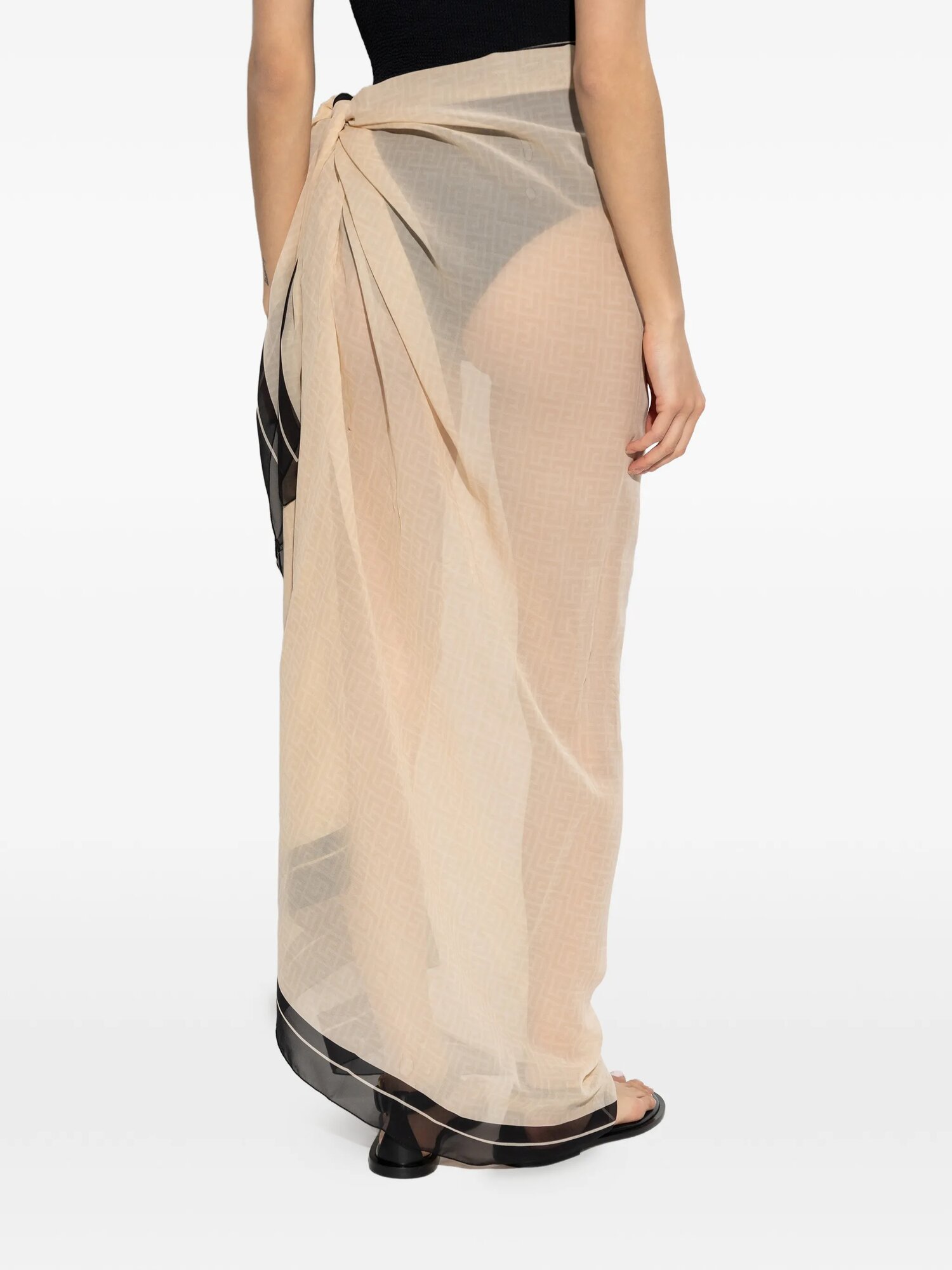Накидка BALMAIN Geometric-print sarong, размер OneSize, разноцветный — фото 1