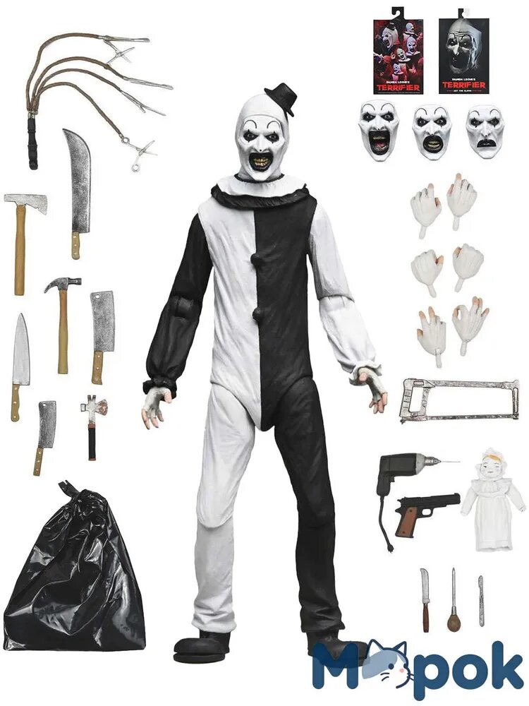 Фигурка Ужасающий Клоун Арт 2025 / Terrifier 18см
