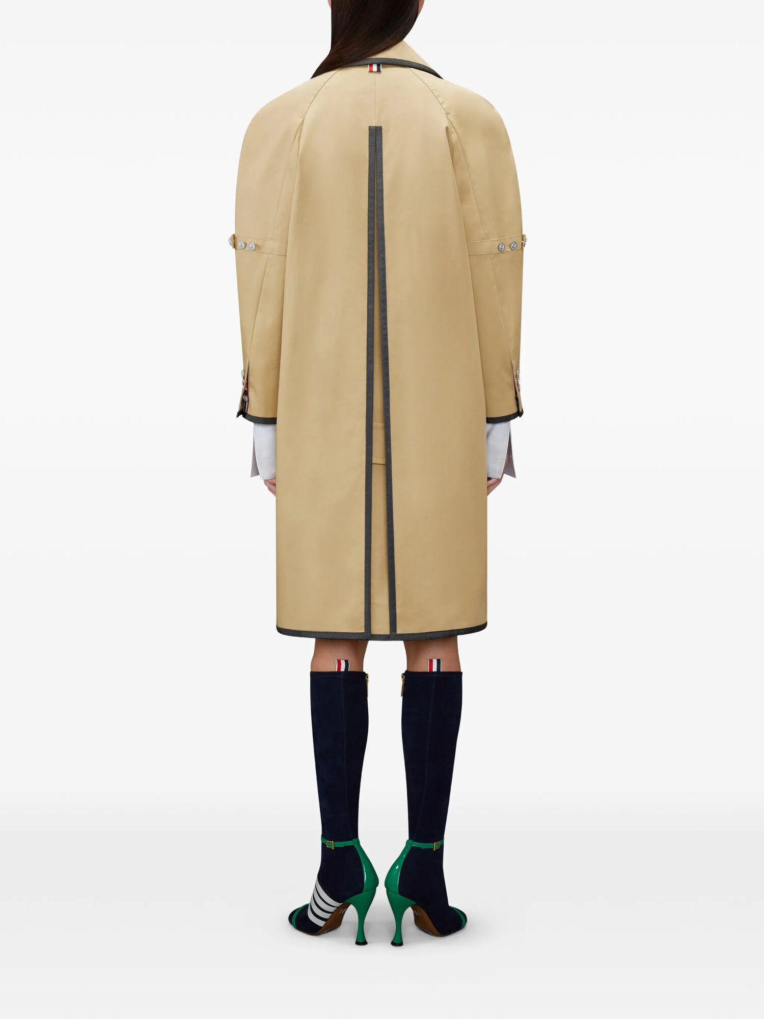 Пальто THOM BROWNE, размер 40, разноцветный — фото 1