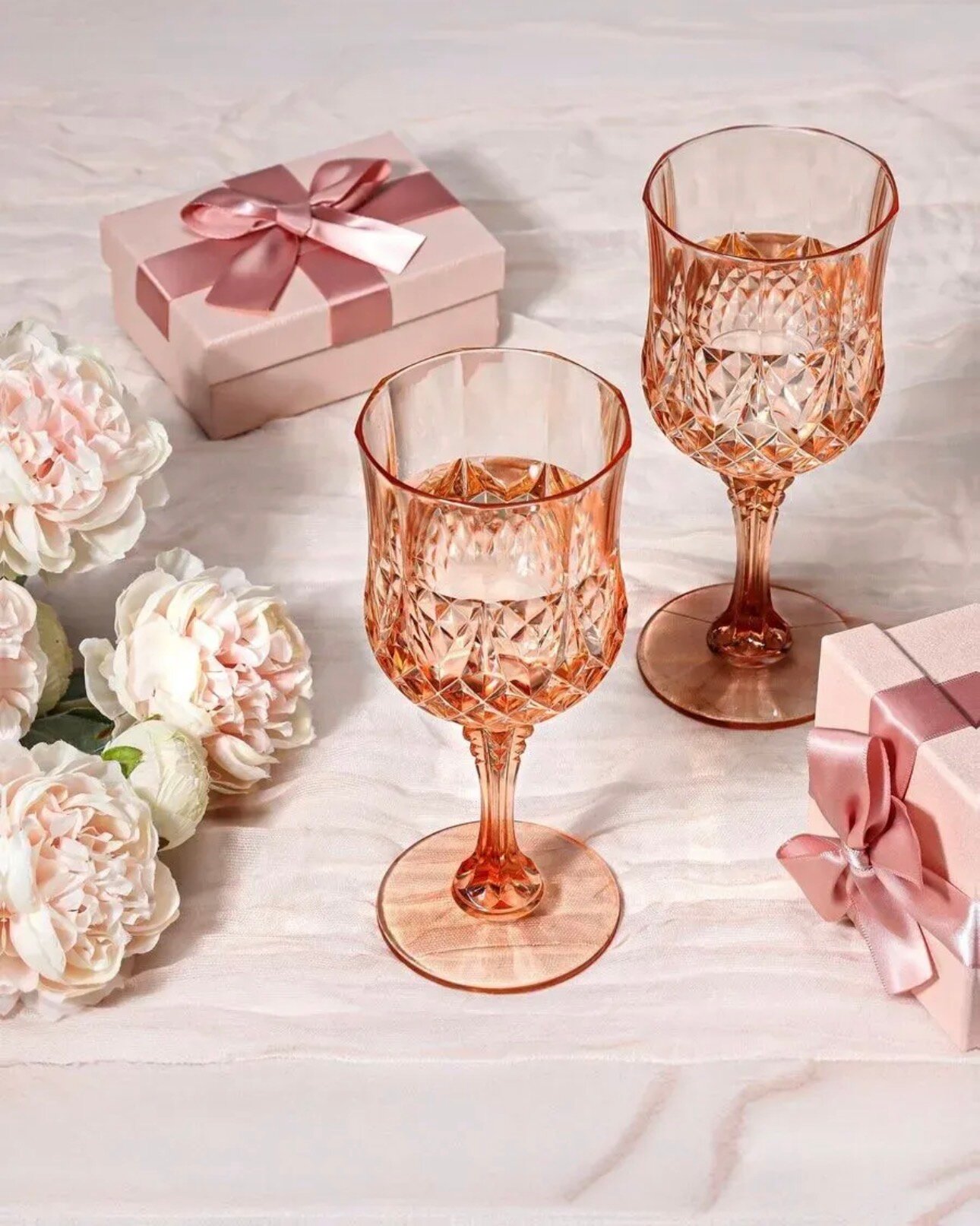 Набор роскошных бокалов для вина, шампанского в подарок, 6 шт. 300 мл.