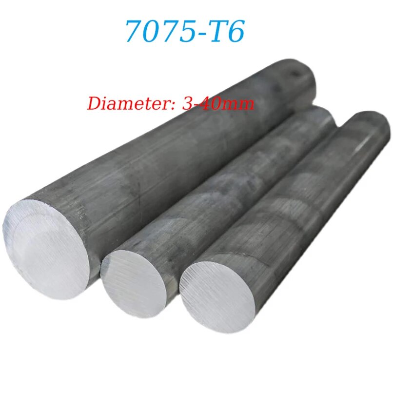 Стержень алюминиевый сплав 7075 3-40 мм 500 мм Dia12x495mm 1pcs