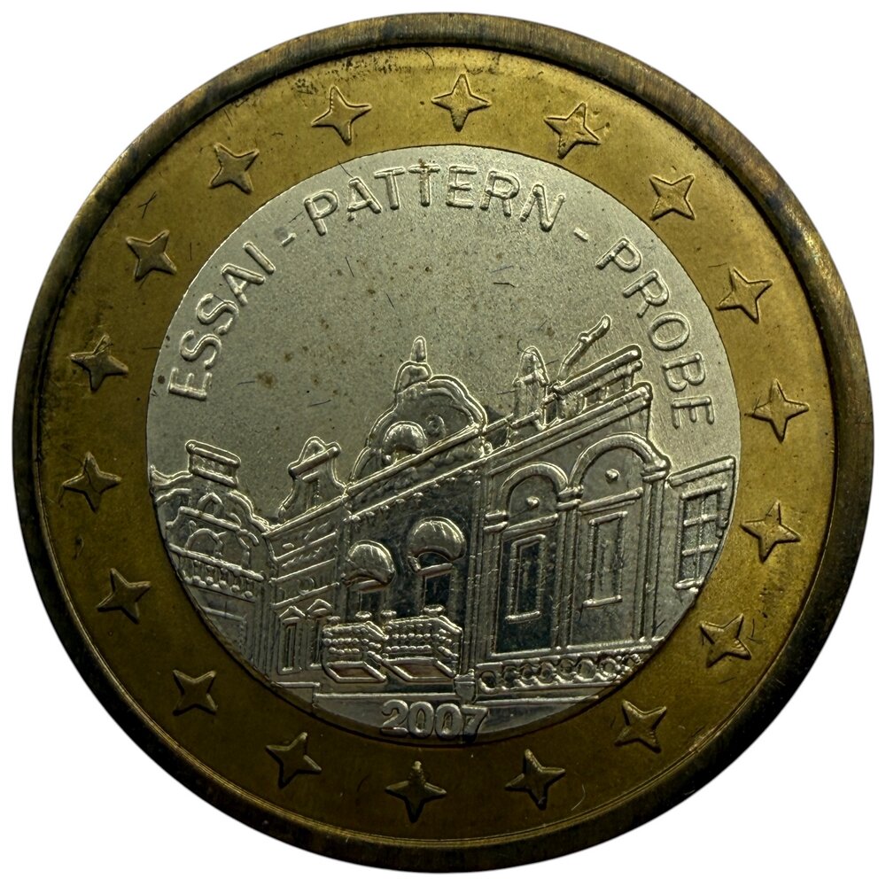 Аруба 1 евро (Xeros) 2007 г. (Проба)