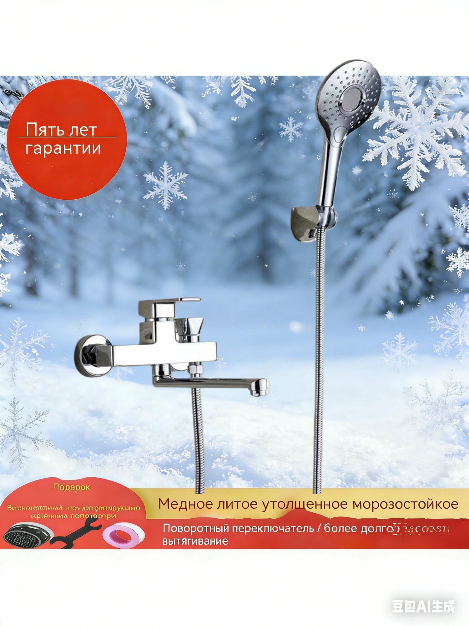 GROHE-Смеситель для ванной с душем с длинным изливом, кран для душа в ванную, излив 35см, душевой набор в комплекте, керамический картридж, латунь