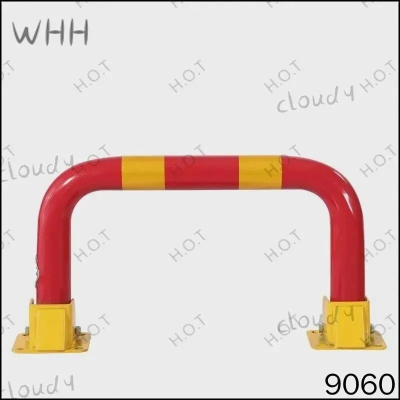 Парковочный барьер H.O.T красный с желтыми полосами, 1 шт. для защиты парковочного места