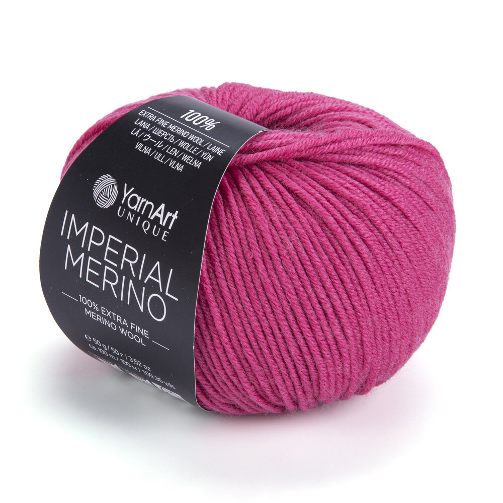 Пряжа для вязания YarnArt Imperial Merino 3318 ярко-розовый 50 гр/100 м 100% мериносовая шерсть