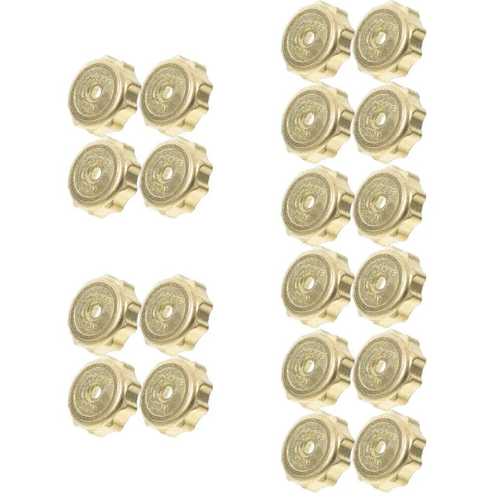 Железные поворотные ручки для газовой плиты золотистого цвета, набор из 20 шт для управления