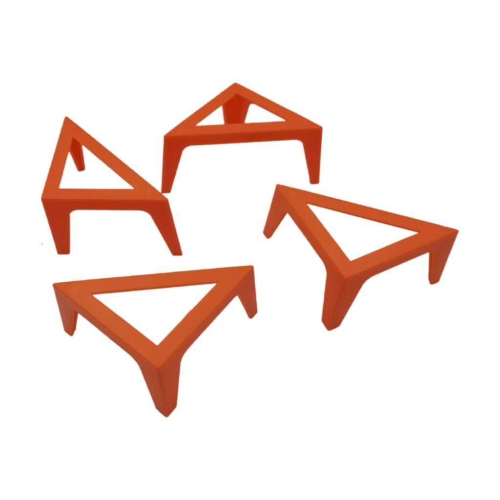 Стойки для холстов для акриловой заливки, Оранжевый