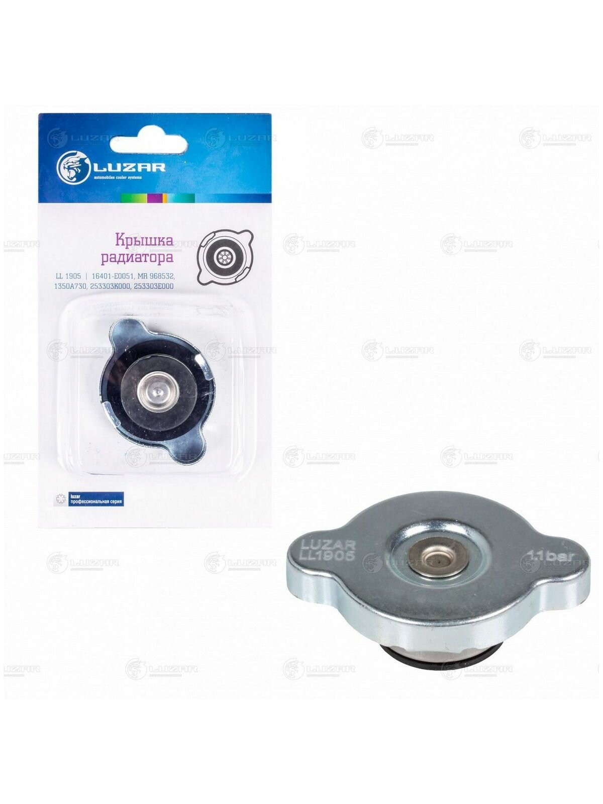 Крышка (пробка) радиатора для а/м Toyota, Nissan, Mazda, Hyundai / Тойота, Ниссан, Мазда, Хендай, LUZAR LL1905